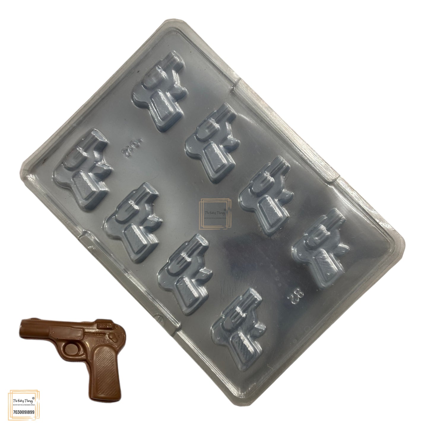 Diwali Revolver Gun PVC Chocolate Mold – The Baking Therapy